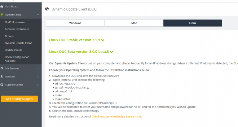 基于商用的no-ip的DDNS 配置 2022-7-25 | Dasmz